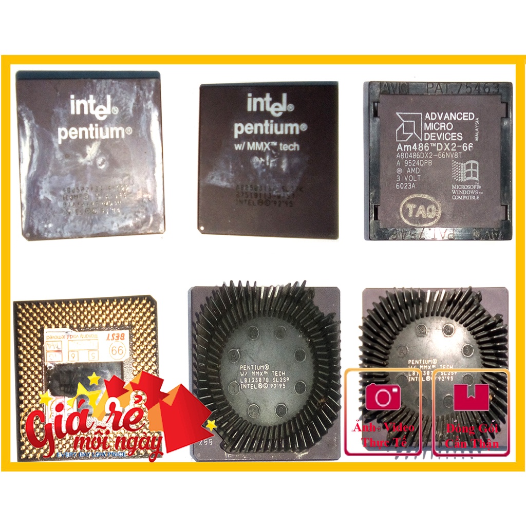 CPU Intel Pentium MMX Tech Socket 7, Intel Celeron 336, AMD AM486 DX2 ...