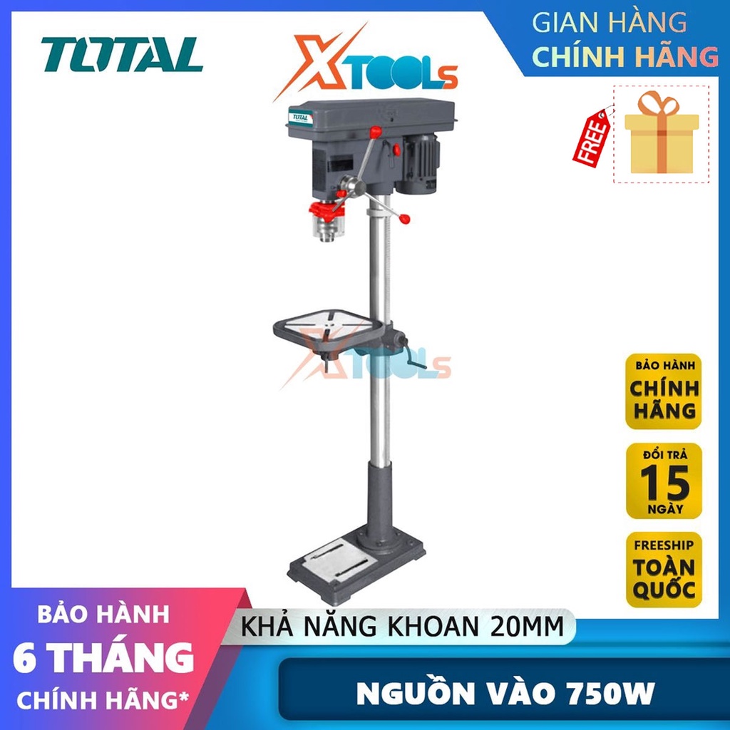 Máy khoan bàn 750W TOTAL TDP207502 | kích thước 290x290mm, tốc độ không ...
