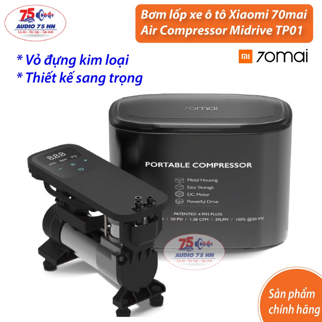 Máy bơm lốp xe ô tô Xiaomi 70mai Air Compressor Midrive TP01 | Shopee Việt Nam