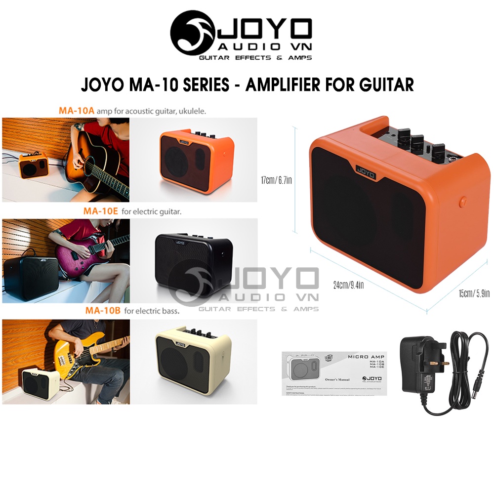 JOYO MA-10 SERIES - Loa Amplifier Mini 10W Cho Guitar ACOUSTIC ( MA-10A) , ELECTRIC ( MA-10E ...