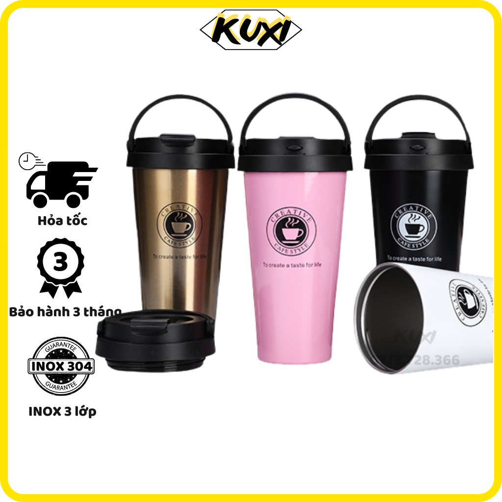Ly Giữ Nhiệt 500ml Kuxi Inox 304 An Toàn Giữ Lạnh 15h Giữ Nóng 6h Không ...