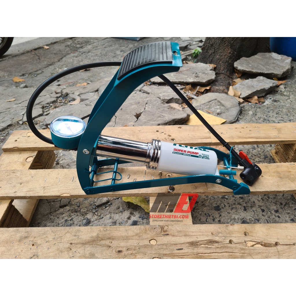Bơm Hơi Đạp Chân TOTAL / 1 xi lanh / kích thước 55 * 120mm / TMPP5511 ...