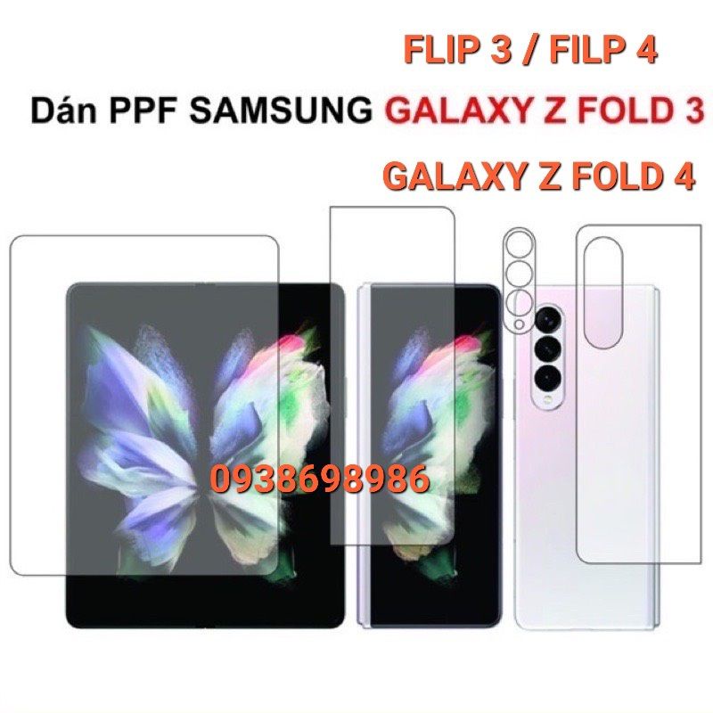 Miếng dán dẻo PPF cho Samsung Z FOLD 6 ,Z Fold 5, Flip 5 Z Fold 3 5G, Z ...