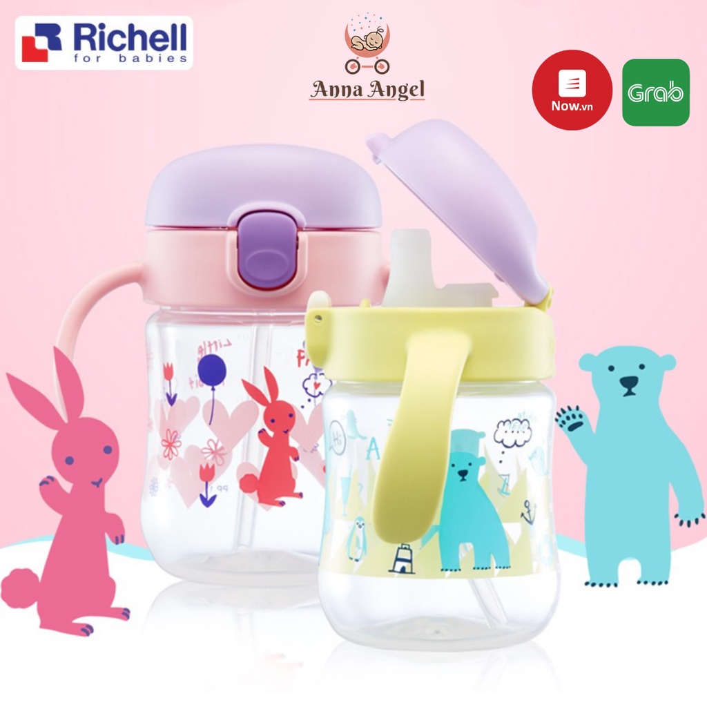 Cốc tập uống 2in1 T.L.I Richell Nhật Bản 200ml (Cho bé 7m+) | Shopee Việt Nam