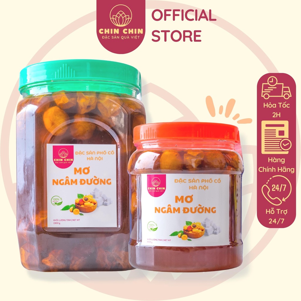 MƠ NGÂM ĐƯỜNG CHUA NGỌT CHIN CHIN HỘP 1KG - 2.3KG ĐẶC SẢN HÀ NỘI BỔ ...