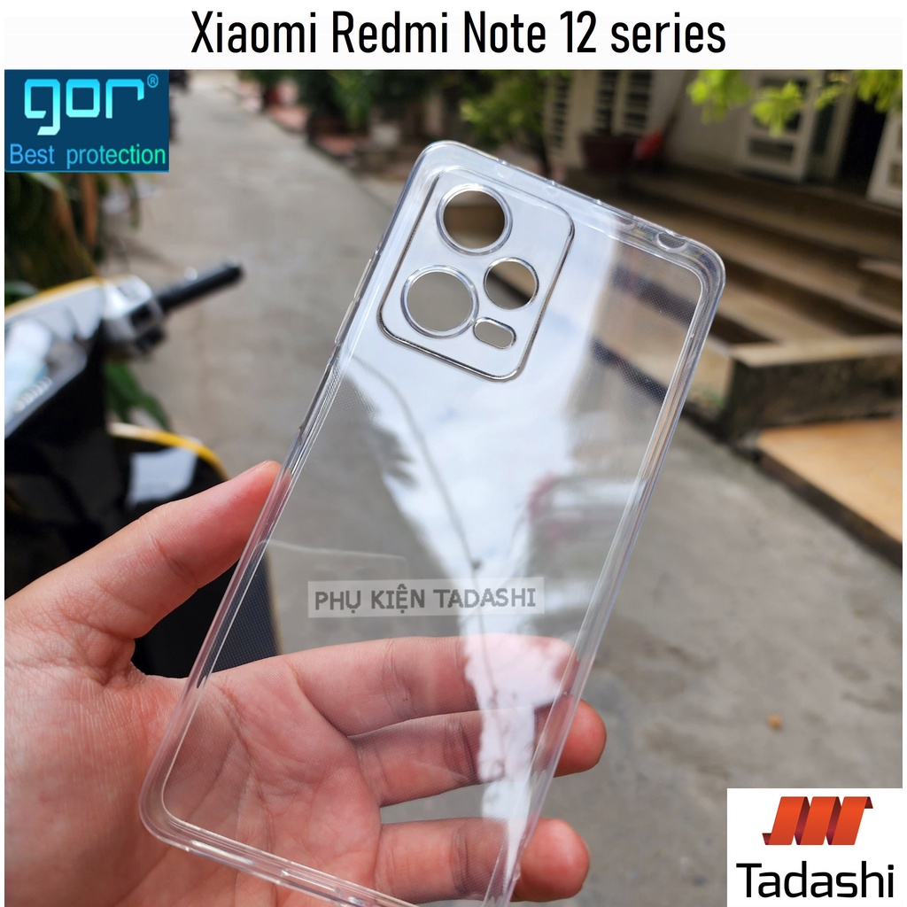 Ốp Lưng Dẻo Gor Xiaomi Redmi Note 12 Turbo/ Note 12/ Note 12 Pro/ Note 12 Pro Speed Trong Suốt ...