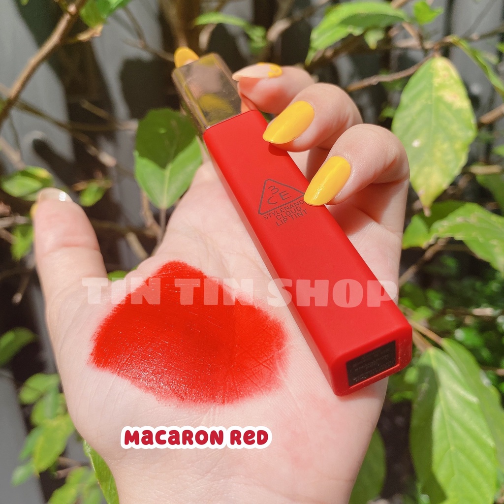 SON KEM LÌ 3CE MACARON RED MÀU ĐỎ THUẦN | Shopee Việt Nam