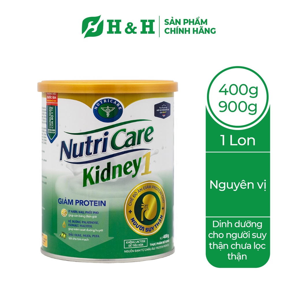 Sữa bột Nutricare Kidney 1 (400g/ 900g) - Dinh dưỡng cho người SUY THẬN chưa lọc thận | Shopee ...