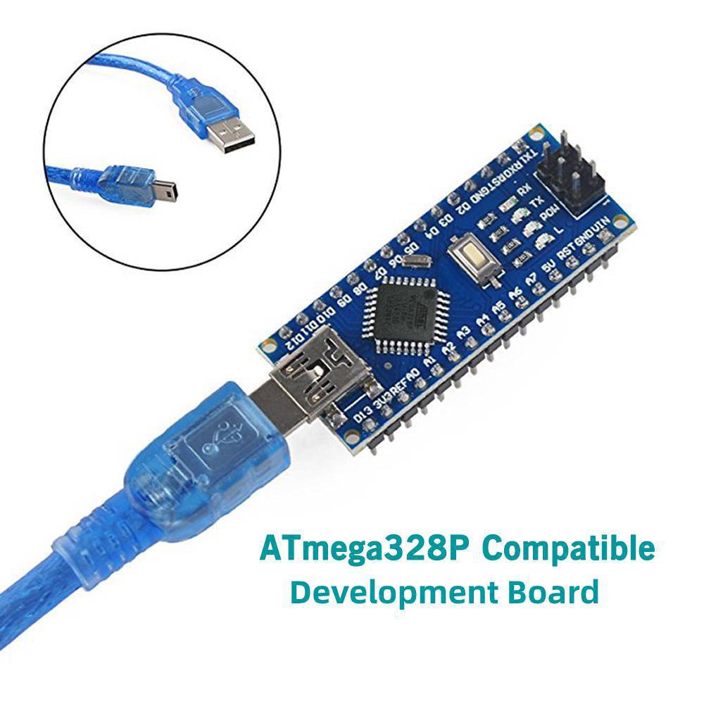 Arduino Nano V3.0 CH340 Có kèm cáp Mini USB - Atmega328P phiên bản cải ...