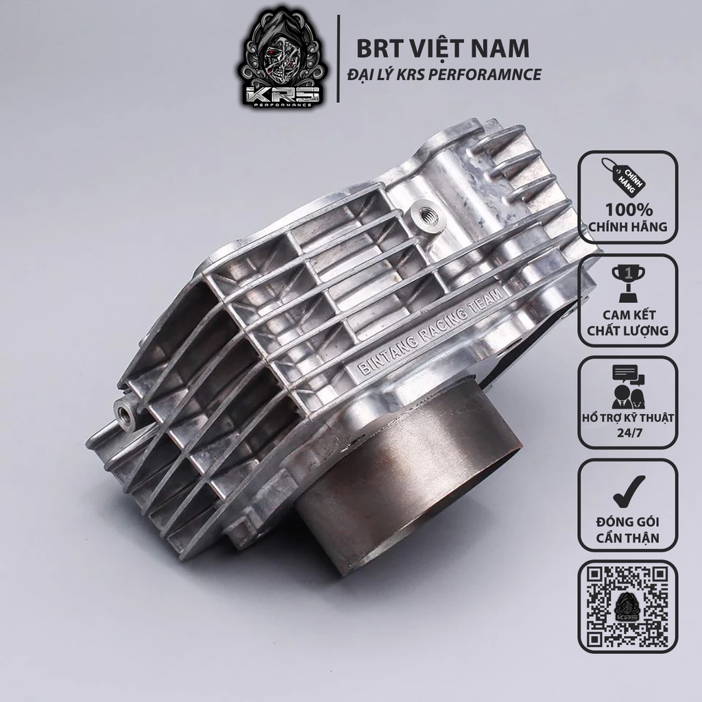 Lòng BRT Đúc và Piston 70mm Exciter 155 - R15V3 - MT15 - FZ155 - EX155 ...