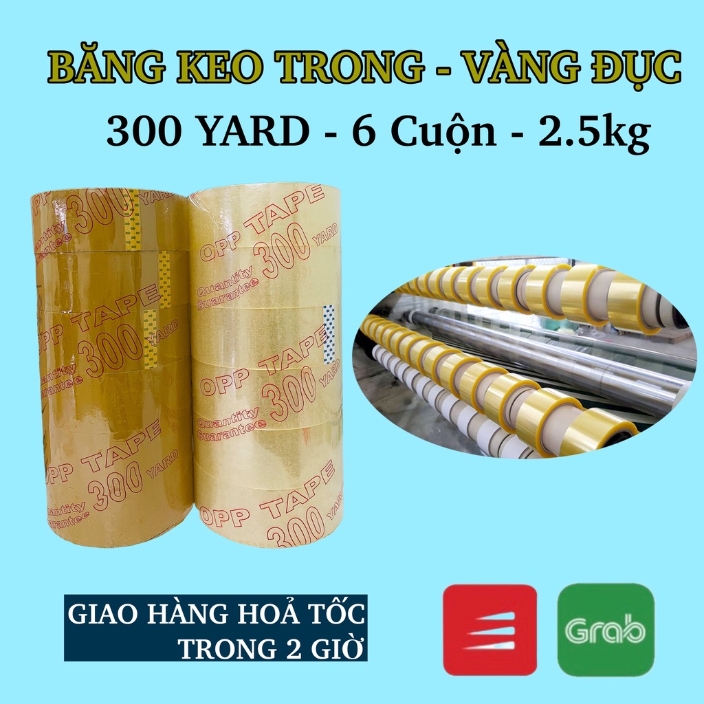 Băng Keo 300Yard - Cây 6 cuộn - 2,5kg | Shopee Việt Nam