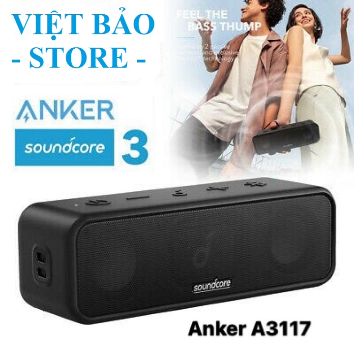 Loa bluetooth Anker SoundCore 3 - A3117, chống nước IPX7 | Shopee Việt Nam