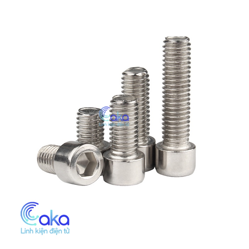 INOX 201 Bulong vít lục giác đầu tròn M6x8/10/16/20/25/30/35/40mm thép ...