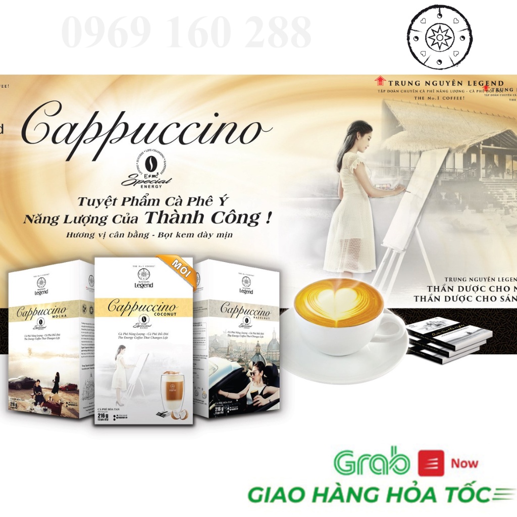 Cà Phê Hòa Tan Trung Nguyên Legend Cappuccino vị Mocha/ Hazenut ...