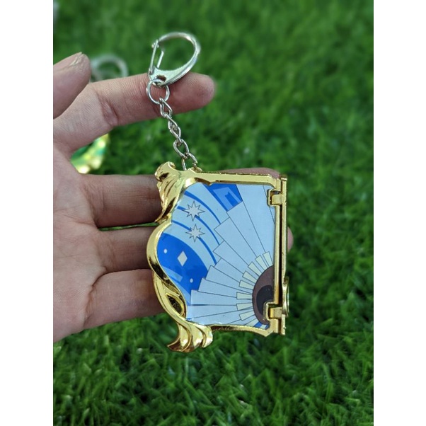 Mô hình móc khóa genshin impact cung + pháp khí+ mặt nạ ( sấm sét rung ...