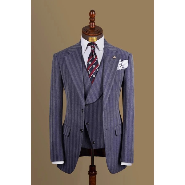 ÁO VEST NAM ADAM STORE XANH HỌA TIẾT STRIPE AV324 | Shopee Việt Nam