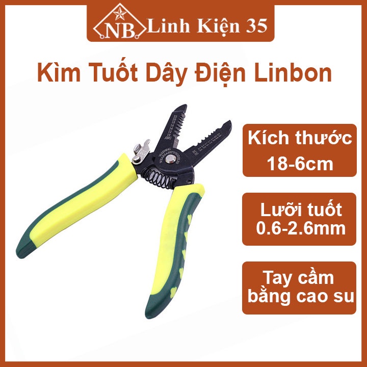 Kìm tuốt dây điện nhiều lưỡi tiện lợi Linbon | Shopee Việt Nam