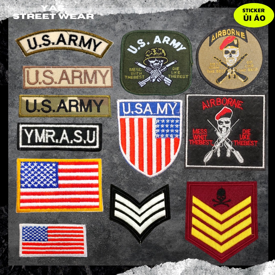 Sticker ủi áo cao cấp, miếng dán quần áo dùng làm Patch ủi, miếng vá ...