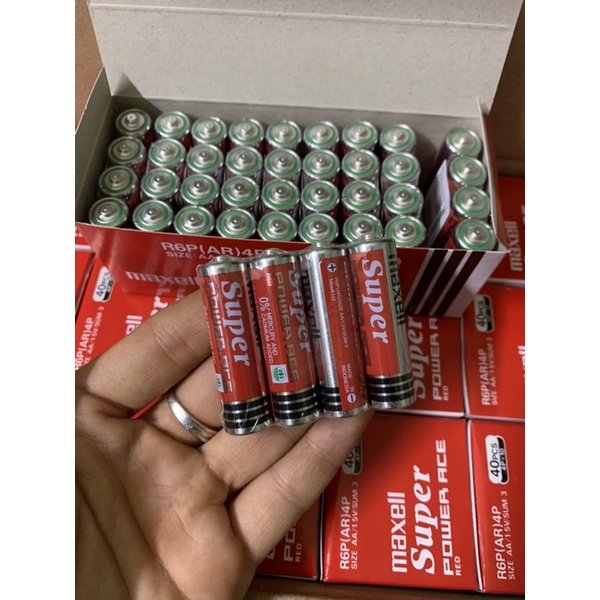 20 Viên Pin Maxell, 5 Vỉ 4 Viên Pin Tiểu Maxell, 1 Vỉ Pin 2A Maxell ...