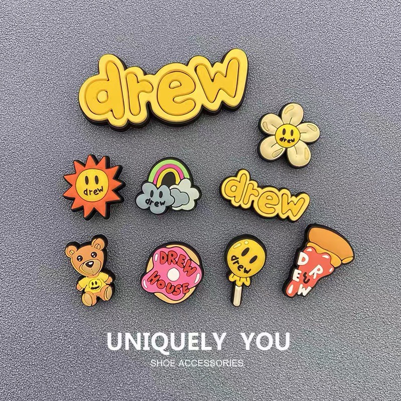 Bộ charm gắn dép Crocs, Sticker gắn dép lỗ | Shopee Việt Nam