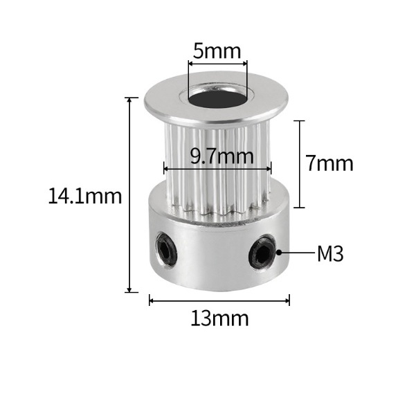 Puly GT2 các loại 16 20 30 36 40 60 răng - Lỗ 5mm và 8mm | Shopee Việt Nam