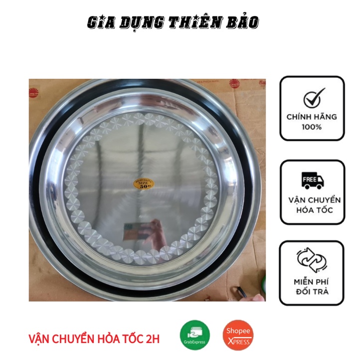 Mâm Tròn Inox Dùng Làm Mâm Cơm Gia Đình Hay Phục Vụ Trong Nhà Hàng Size ...