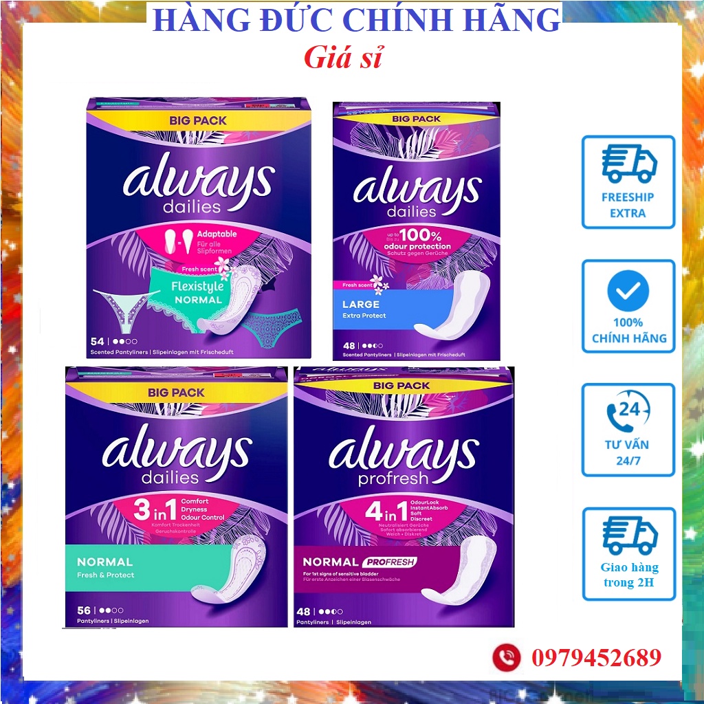 Băng Vệ Sinh ALWAYS DAILIES-Nội Địa Đức | Shopee Việt Nam