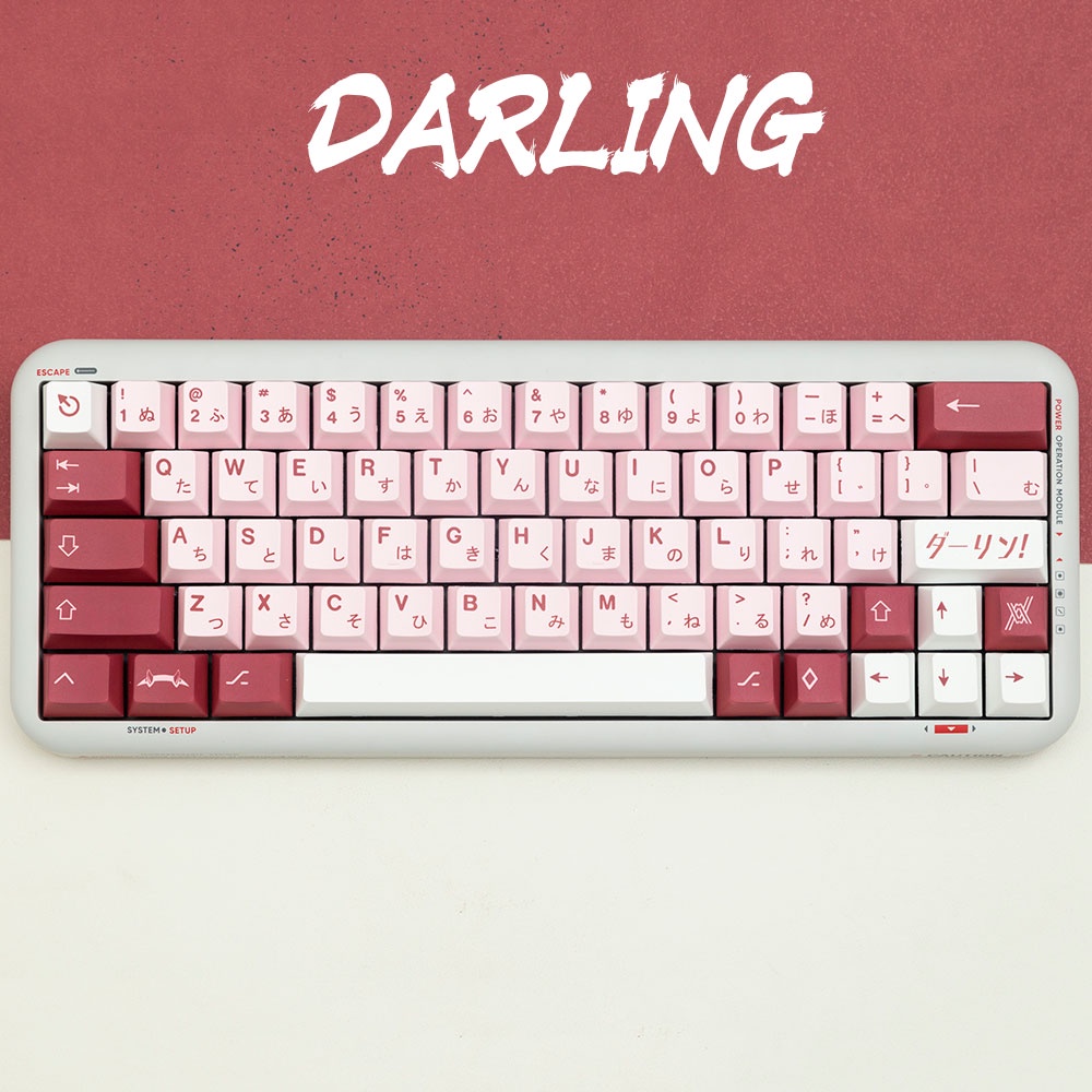 GMK Darling keycaps cherry profile Dye-Sub PBT keycap 144keys | Shopee ...