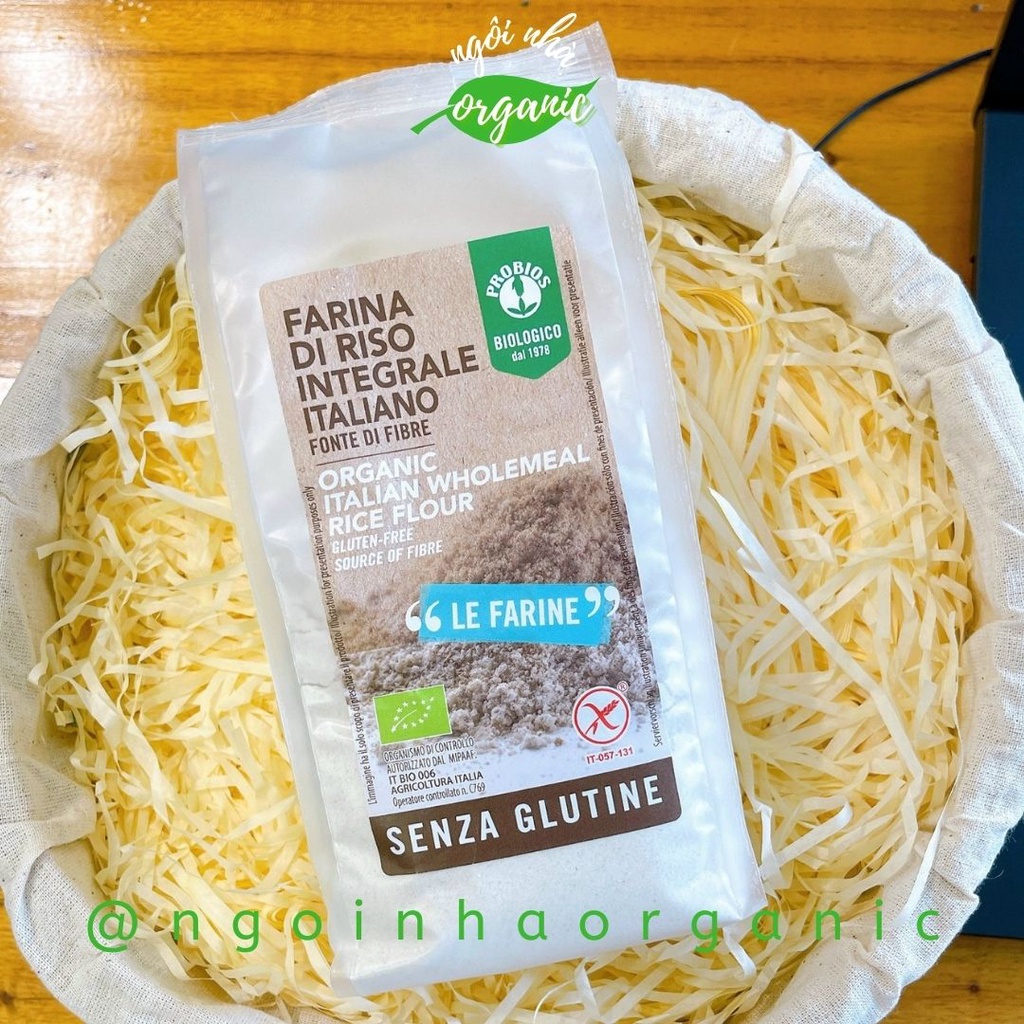 Bột gạo nguyên cám hữu cơ 375g ProBios Organic Wholemeal Rice Flour ...