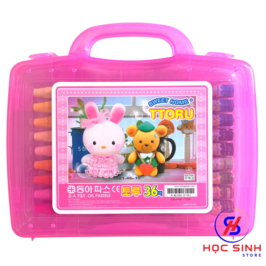 Hộp 36 Cây Bút Sáp Dâu TTORU Hàn Quốc 36 Màu - Học Sinh Store | Shopee ...