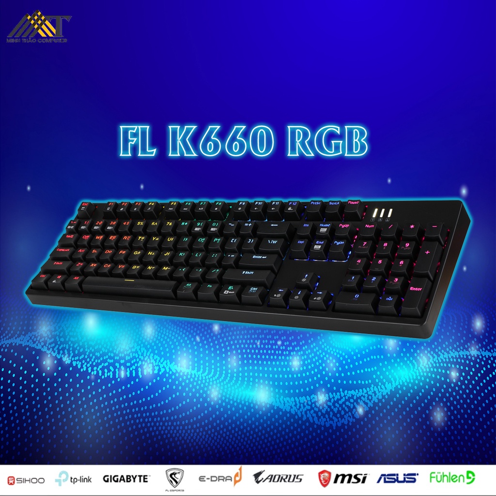 Bàn phím gaming FL-Esports K660 Optical led RGB - MTC | Shopee Việt Nam