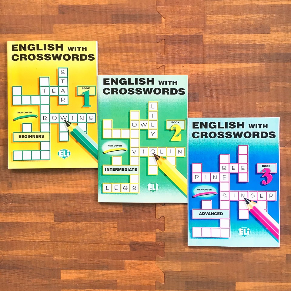 Sách - English with Crosswords - bộ 3 cuốn | Shopee Việt Nam