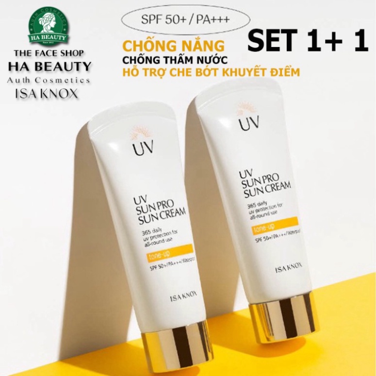 Kem Chống Nắng nâng tông ISA KNOX UV SUN PRO SUN CREAM 365 daily uv ...