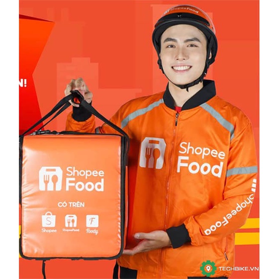 Túi ( Ba Lô ) giữ nhiệt Shopeefood 35L chống thấm nước Chính Hãng ...