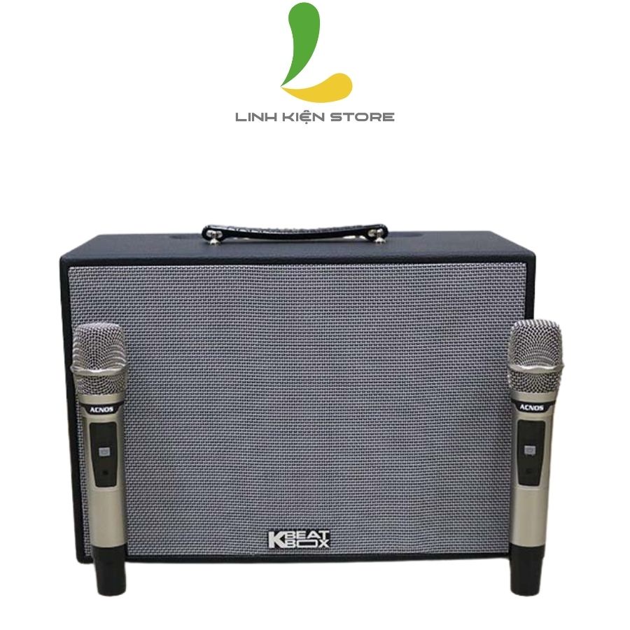 Loa kéo Acnos CS2501PU - Loa bluetooth thùng gỗ kèm hiệu ứng Reverb đa kênh tặng micro không dây ...
