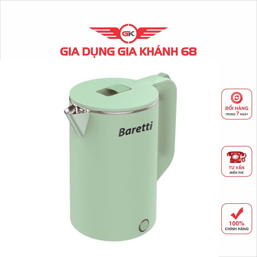 Ấm siêu tốc inox 2 LỚP 1.8L BARETTI BRD181G | Shopee Việt Nam