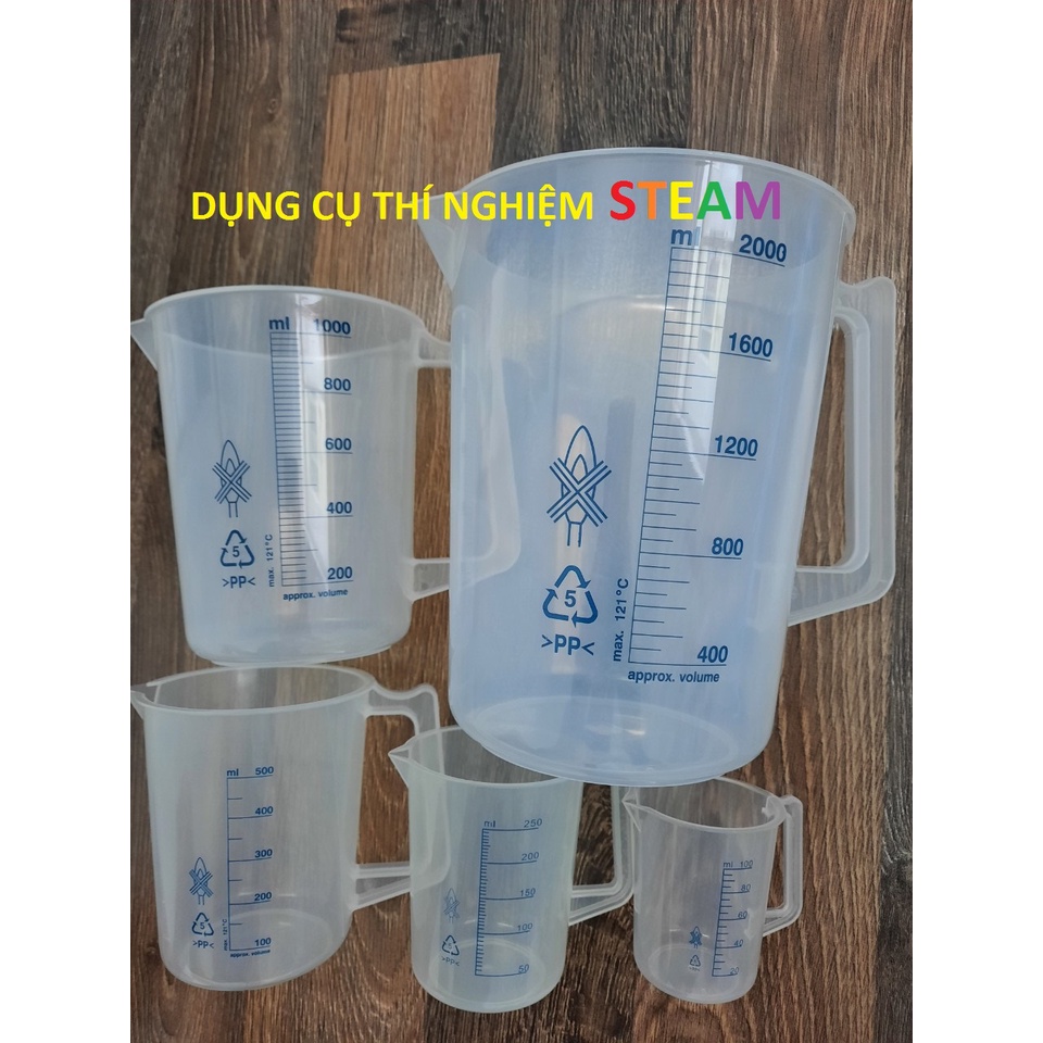 Ca nhựa có quai có mỏ chia vạch sơn xanh Onelab 100ml 250ml 500ml 1000ml 2000ml | Shopee Việt Nam