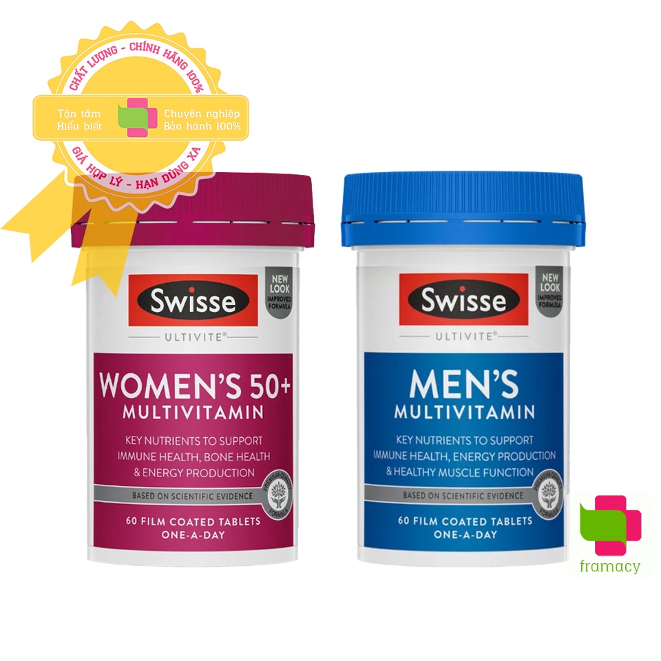 Vitamin tổng hợp Swisse Multivitamin, Úc (60v) bổ sung dinh dưỡng cho ...
