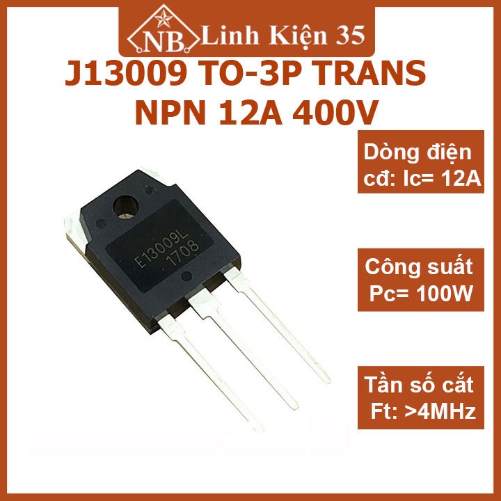 Transistor J13009 TO-3P TRANS NPN dòng 12A điện áp 400V | Shopee Việt Nam