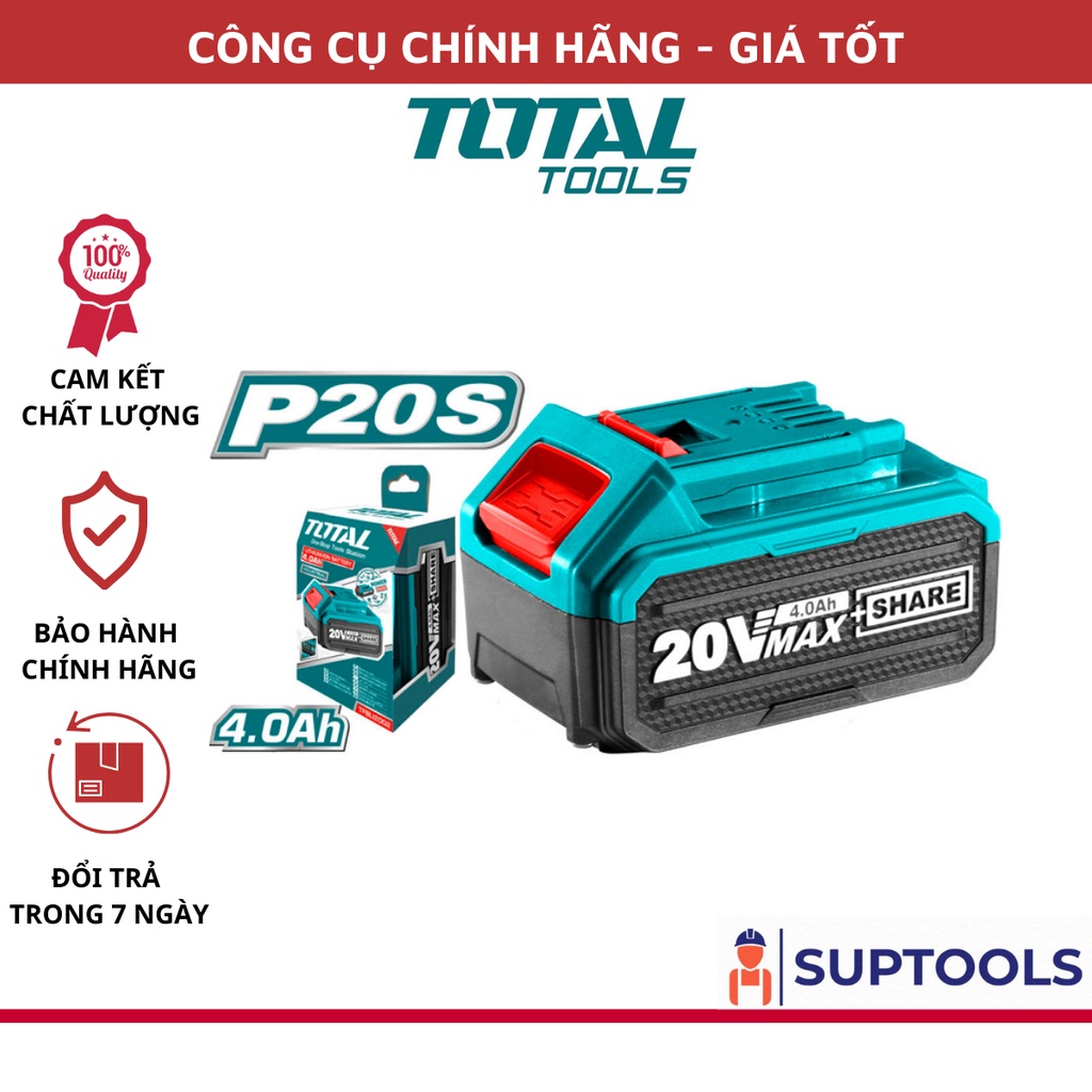 Pin Lithium 20V/4.Ah TOTAL TFBLI2002 Dùng cho các máy pin 20V (Hàng ...