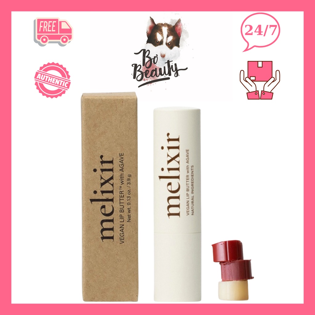Son dưỡng thuần chay , lành tính MELIXIR VEGAN LIP BUTTER | Shopee Việt Nam