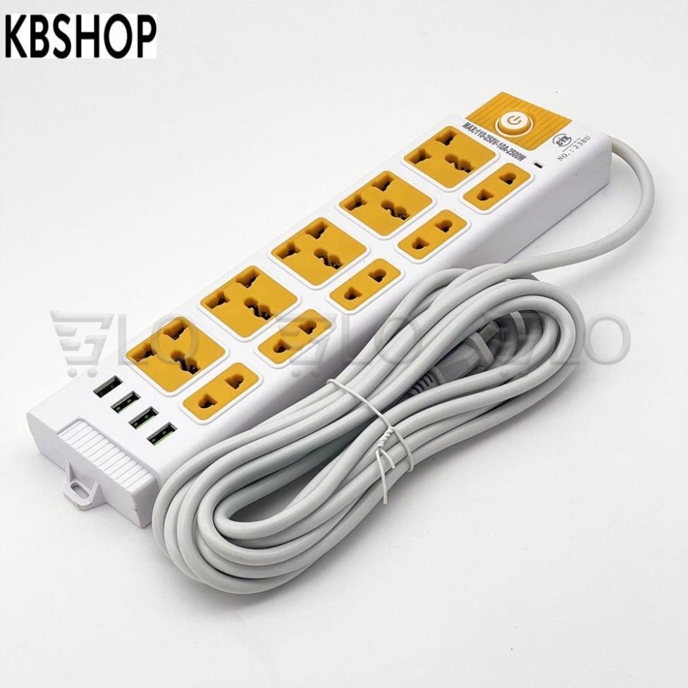 [HCM] Ổ Cắm Điện CYX K208 K218 K238 Tích Hợp Cổng Sạc USB Đa Năng, Nhiều Lỗ Cắm, Công Suất 2500W ...