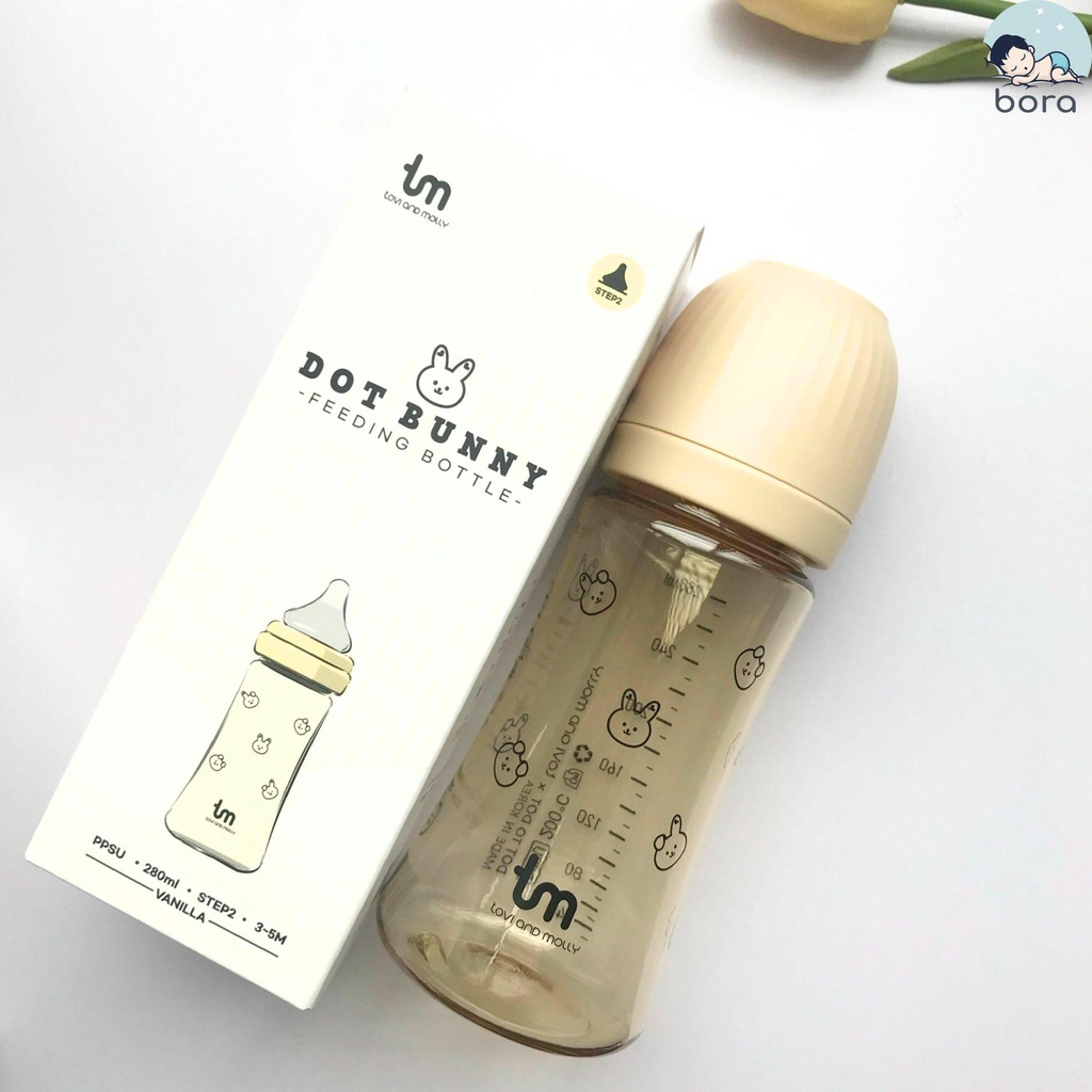 Bình sữa Tovi And Molly DOT RAMI Hàn Quốc 180ml/ 280ml [Cam kết chính hãng] | Shopee Việt Nam