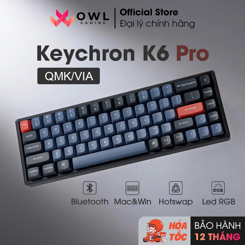 Bàn phím cơ Keychron K6 Pro (Hàng chính hãng) | Shopee Việt Nam