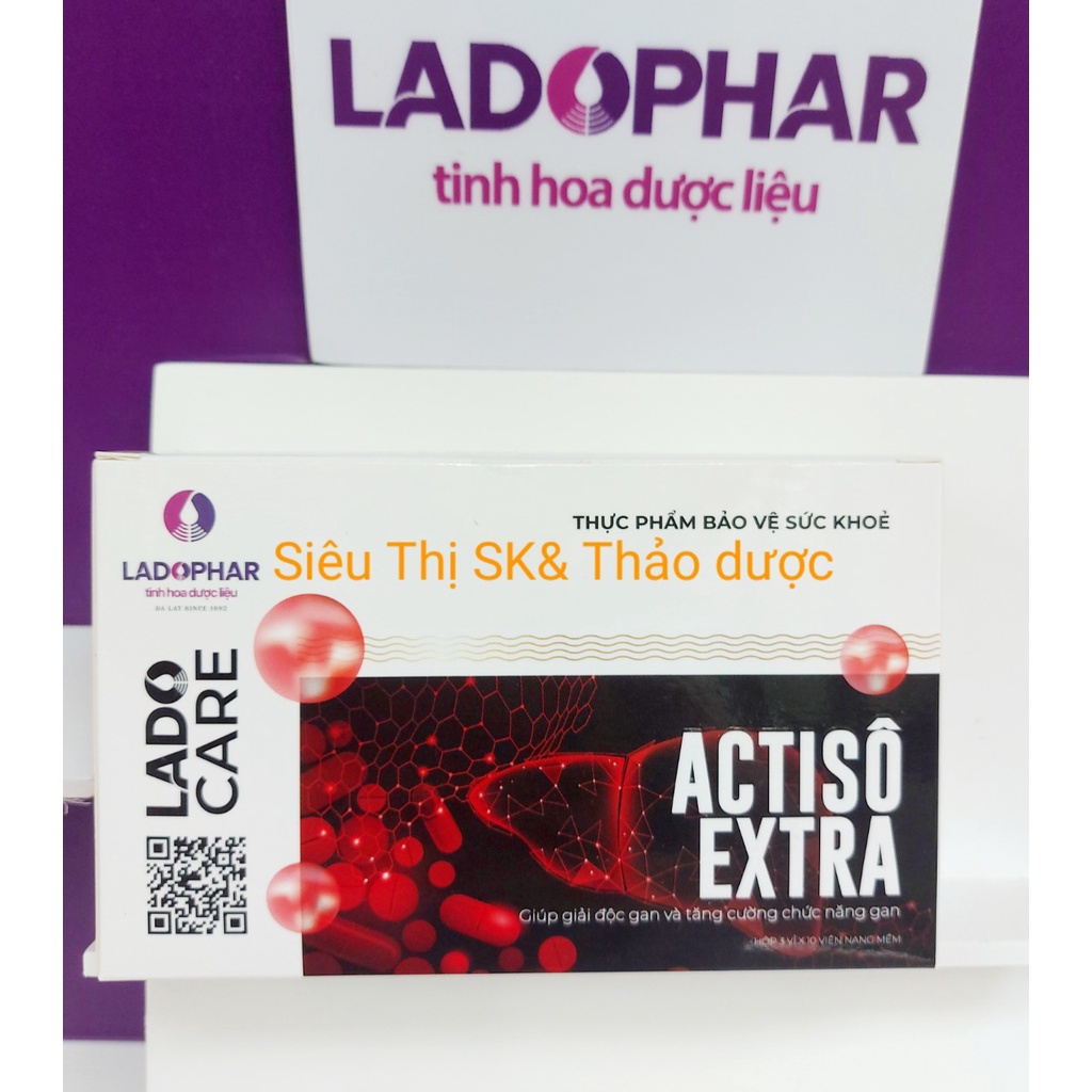 Viên uống Actisô Extra. Ladophar. Hộp 30 viên. | Shopee Việt Nam
