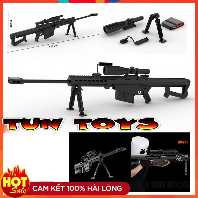 Đồ Chơi Lắp Ráp Kiểu LEGO Súng Mô Hình Sniper Barret M82A1 Black Với ...