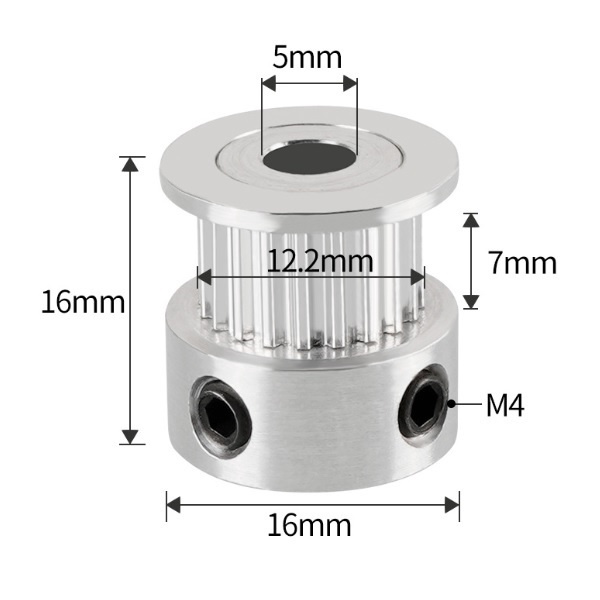 Puly GT2 các loại 16 20 30 36 40 60 răng - Lỗ 5mm và 8mm | Shopee Việt Nam