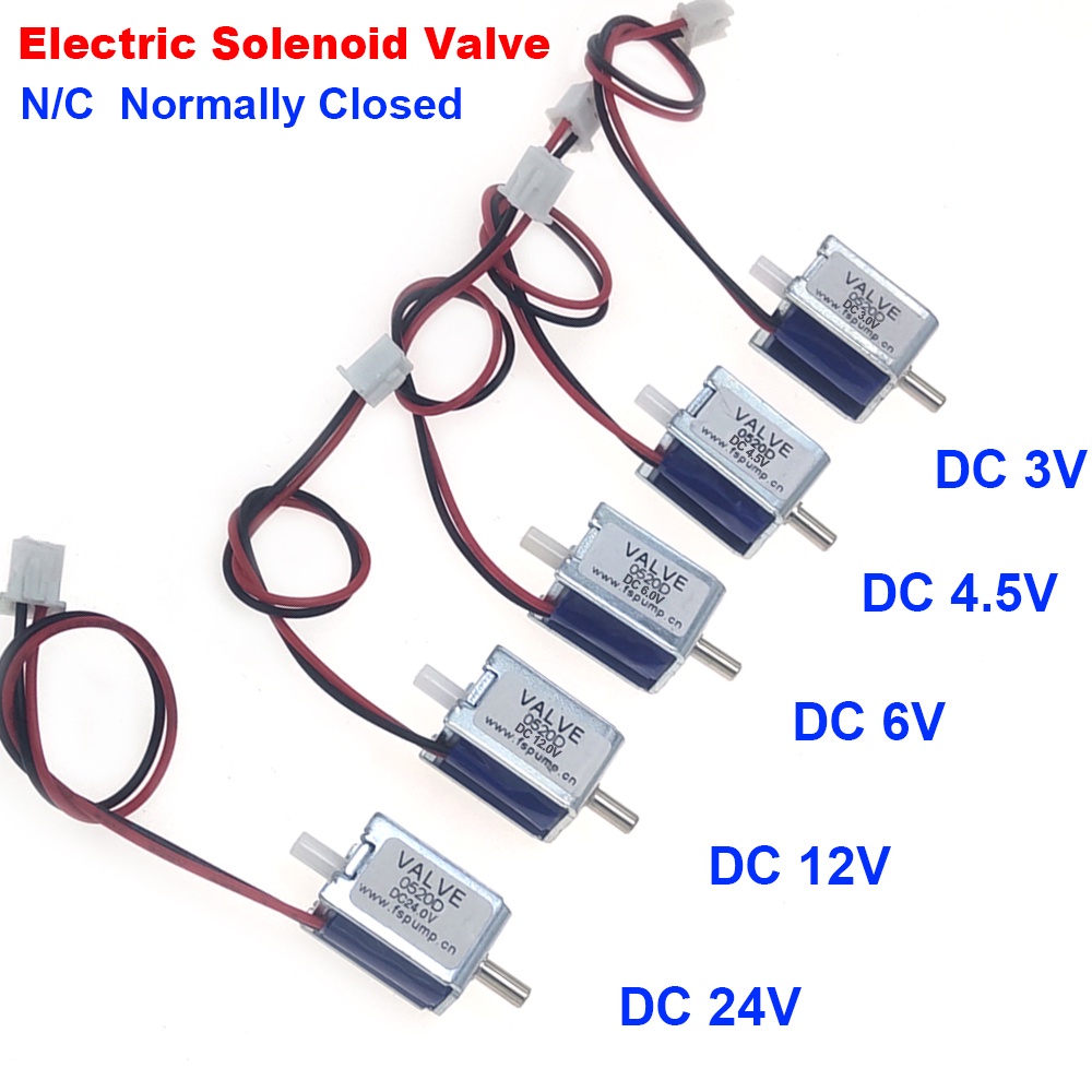 Van Điện Từ Mini Chuyên Dụng DC 3V 4.5V 6V 12V 24V N / C | Shopee Việt Nam