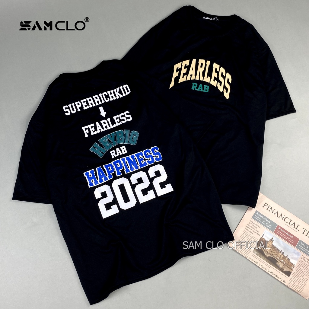 Áo phông tay lỡ nam nữ SAM CLO thun form rộng dáng Unisex - mặc cặp ...