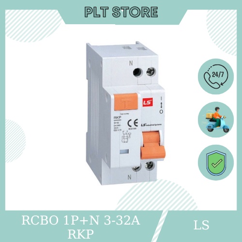 Cầu dao chống dòng rò và ngắt quá tải , CB RCBO RKP 1P+N , dòng cắt ngắt mạch 4,5kA LS | Shopee ...